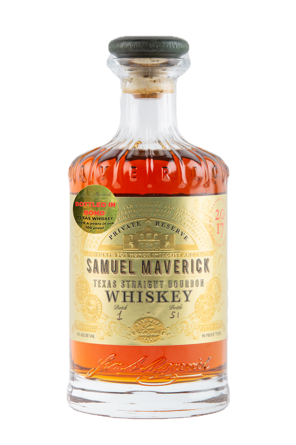 Samuel Maverick Private Reserve Bottled in Bond Bourbon – Big Thirst